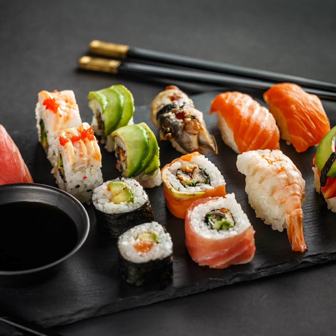Sushi & sashimi | VIP Catering Private Jet