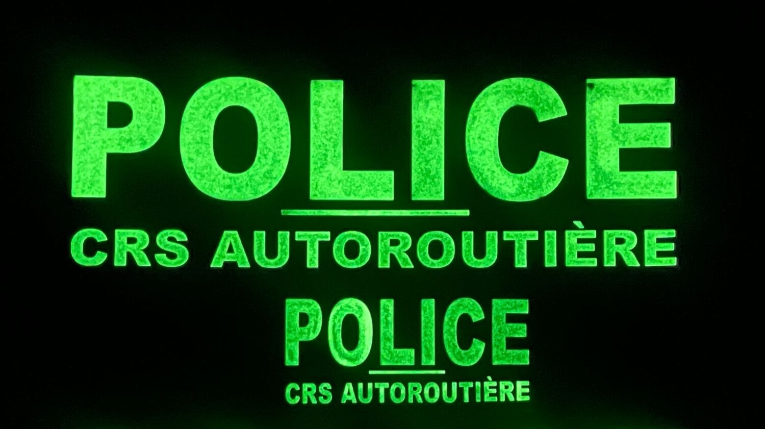 Bandeau d'identification CRS AUTOROUTIÈRE