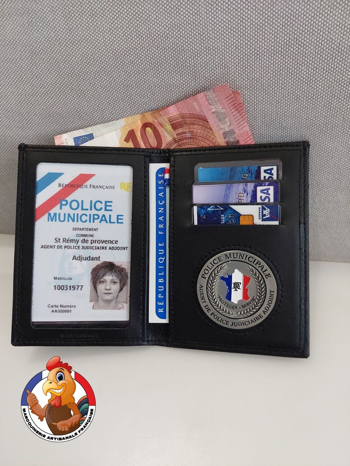 PORTE-CARTES POLICE MUNICIPALE / ASVP / CSU