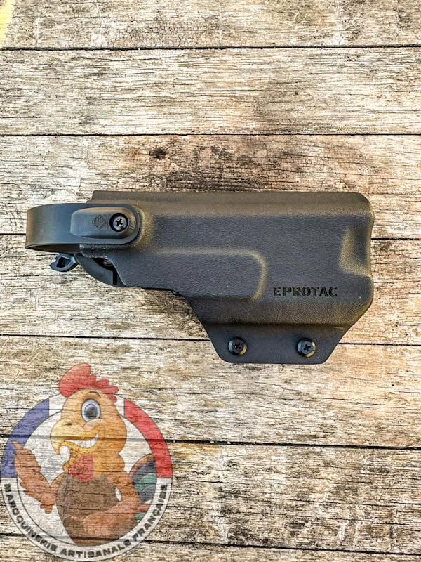 HOLSTER KYDEX PIE TASER T7 / FIXATION CEINTURON ET GILET (TEK LOCK)