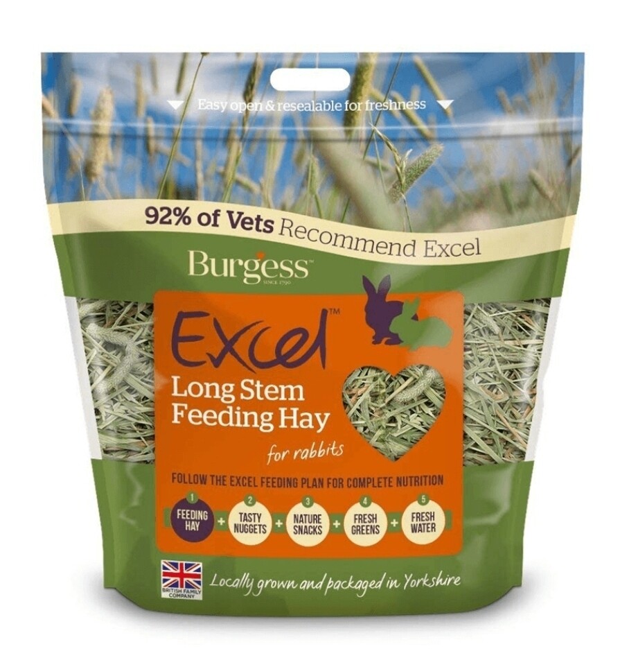 Burgess Excel Long Stem Timothy Feeding Hay 1.5kg