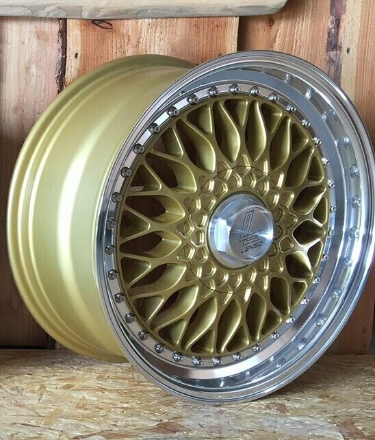 Lenso BSX 7,5x17 LK 4 x 108 mit Tüv in Gold