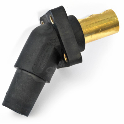 16 Series Double Set Screw Female 45° 2/0-4/0 Panel Mount Receptacle ...