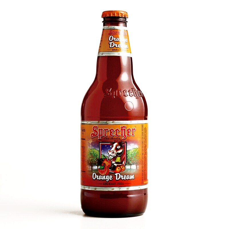 Sprecher Orange Dream Craft Soda (16oz)