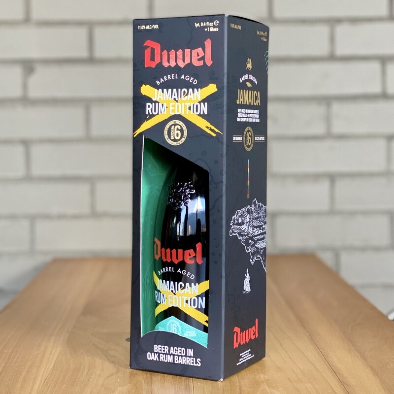 Duvel Barrel Aged Jamaican Rum Edition (Bottle/Tasting Glass Gift Set)