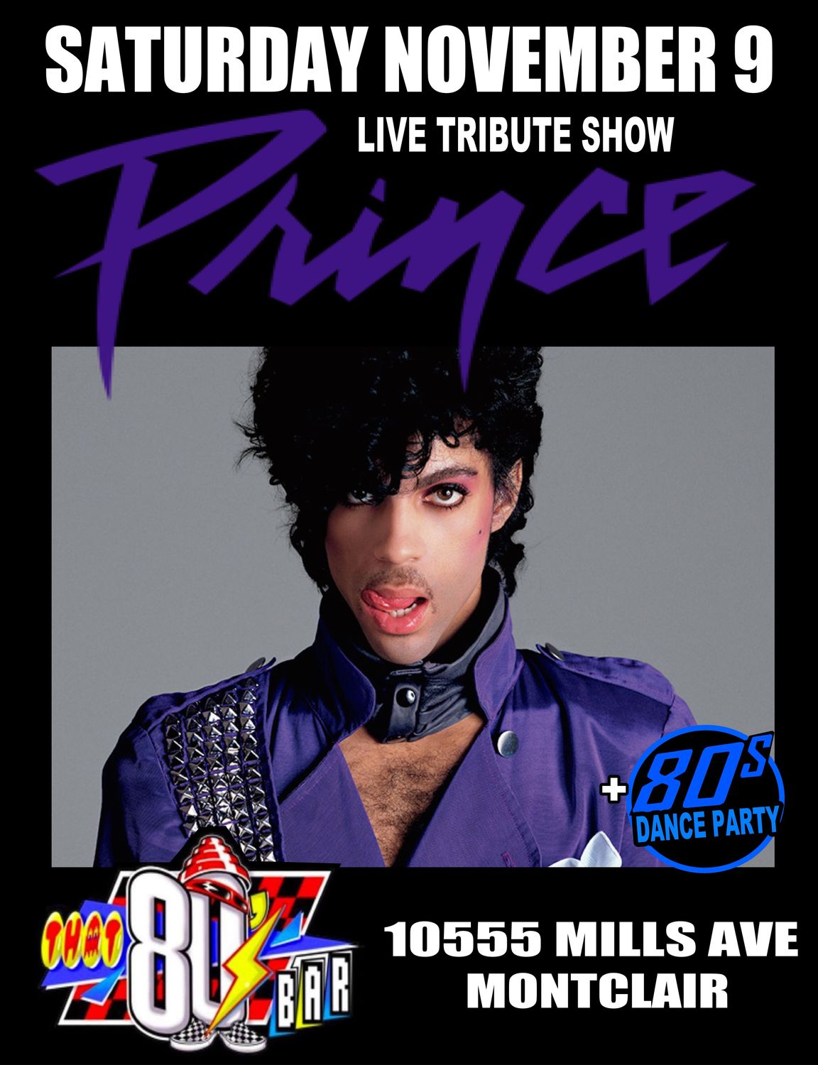 November 9th Prince Live tribute Show!