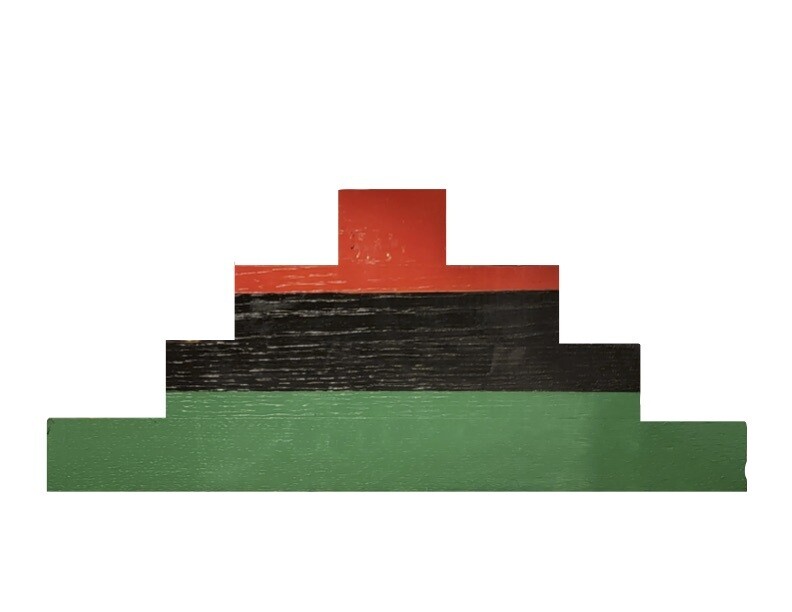 RBG Kwanzaa Kinara with Marcus Garvey Flag Design