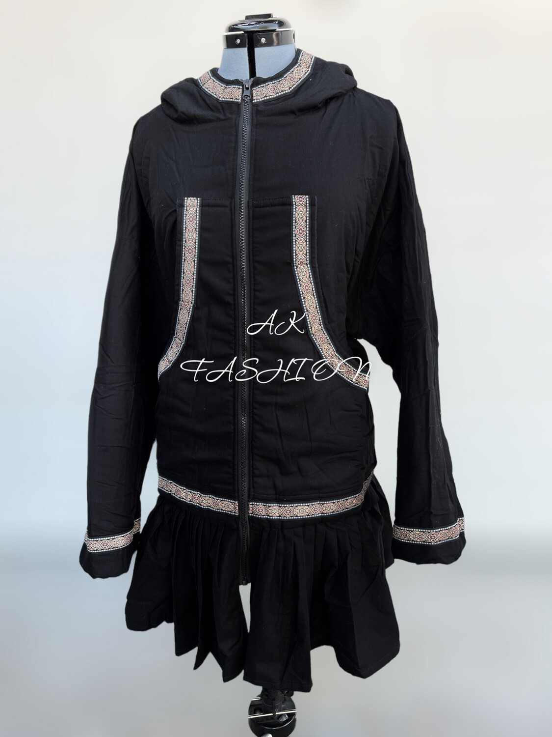 Winter Fleece Lined Kuspuk Jacket