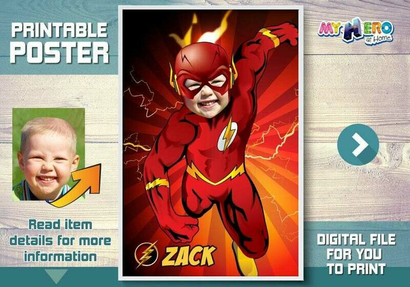 Flash Photo Poster. Flash Wall Decor. Flash Decor. Custom Flash poster