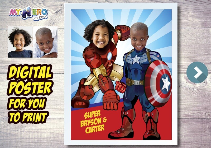 Iron Man and Captain America poster, Joint Avengers Pos