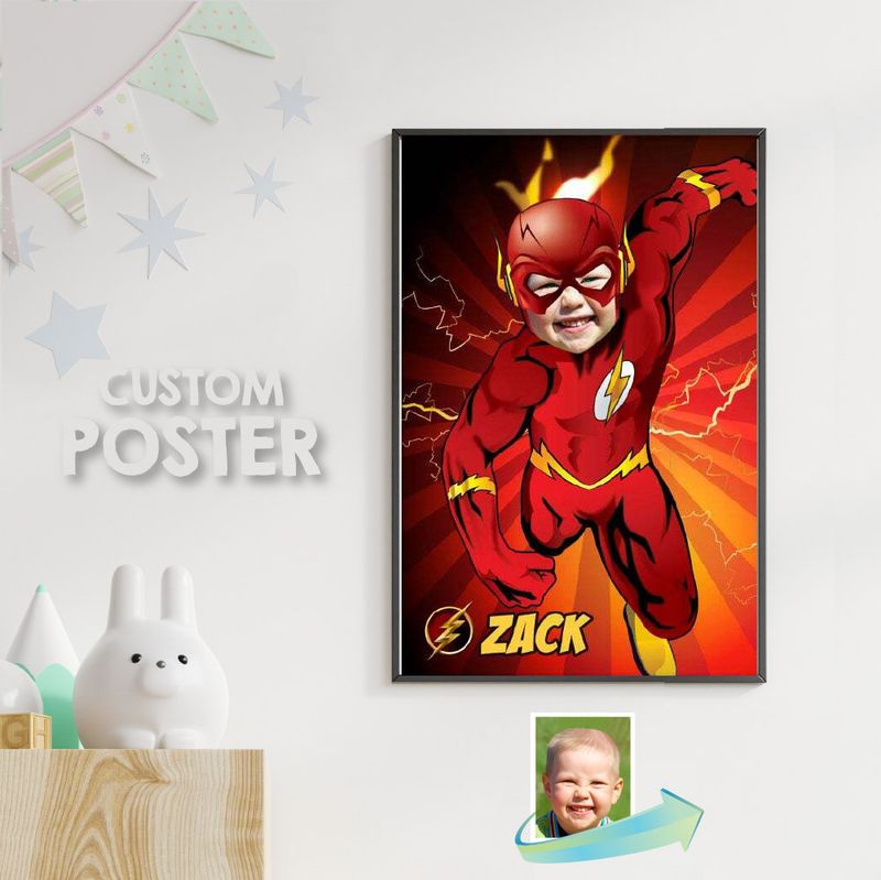 Flash Poster with Photo. Custom Flash gifts with photo