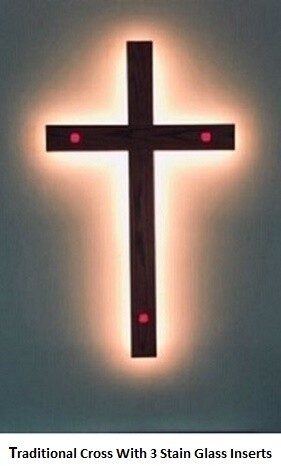 Single Layer Beveled Cross - 8"