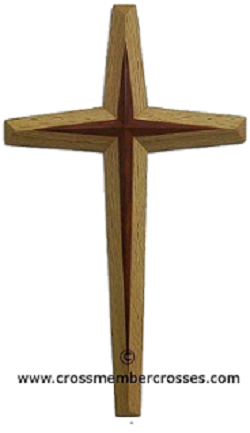 Two Layer Tapered Beveled Christian Wooden Crosses - Wooden Cross ...