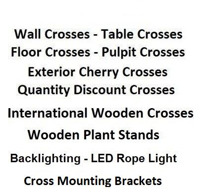 Crossmember Crosses Cross Products - Wall Crosses - Table Crosses - Floor Crosses - Pulpit Crosses