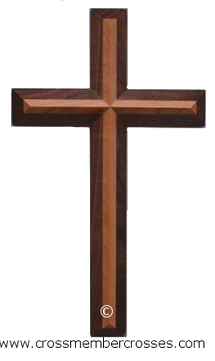 Two Layer Beveled Wooden Crosses
