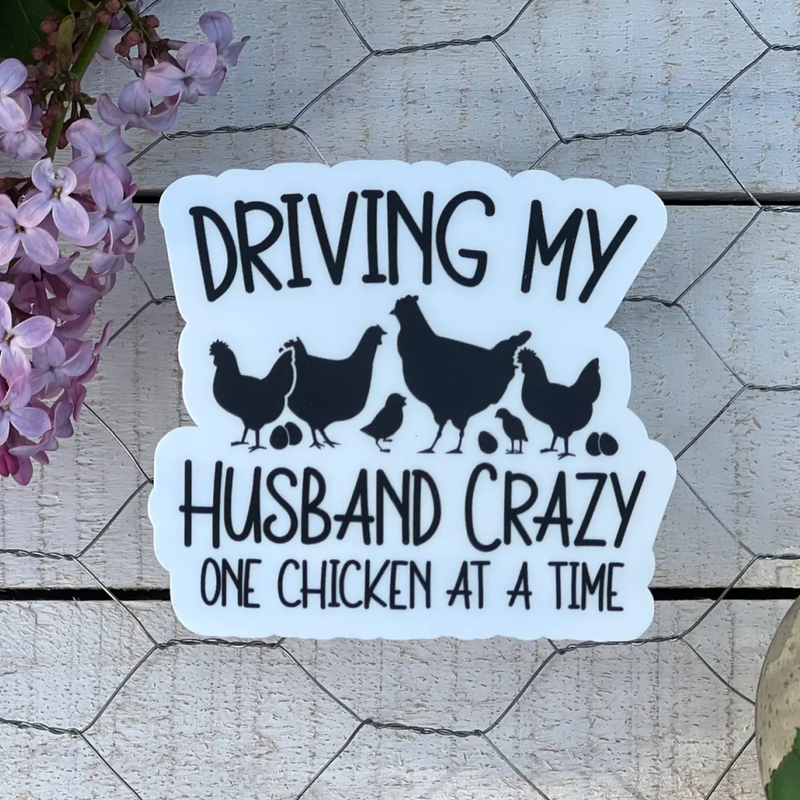 One Chicken at a Time Vinyl Sticker