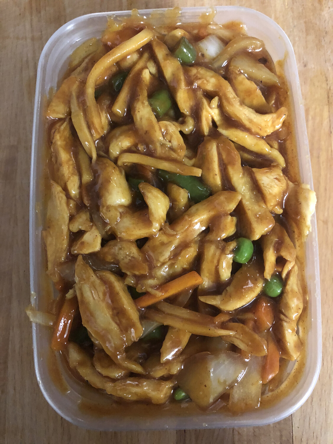 Chicken with BBQ Sauce Fried Rice