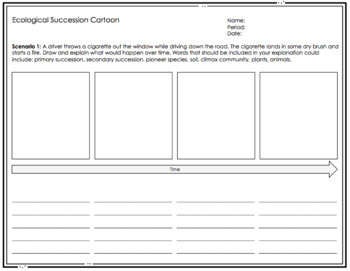 Ecological Succession Timeline Activity - Store - Science Lessons That Rock