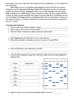 DNA Fingerprint nonfiction reading - Store - Science Lessons That Rock