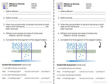 Cells Exit Tickets - Store - Science Lessons That Rock