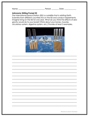 Solar System Writing Prompts - Store - Science Lessons That Rock
