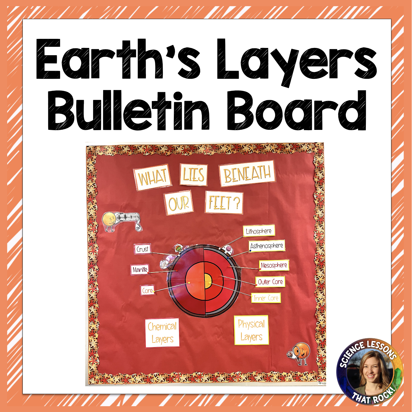 Layers of the Earth Bulletin Board - Store - Science Lessons That Rock