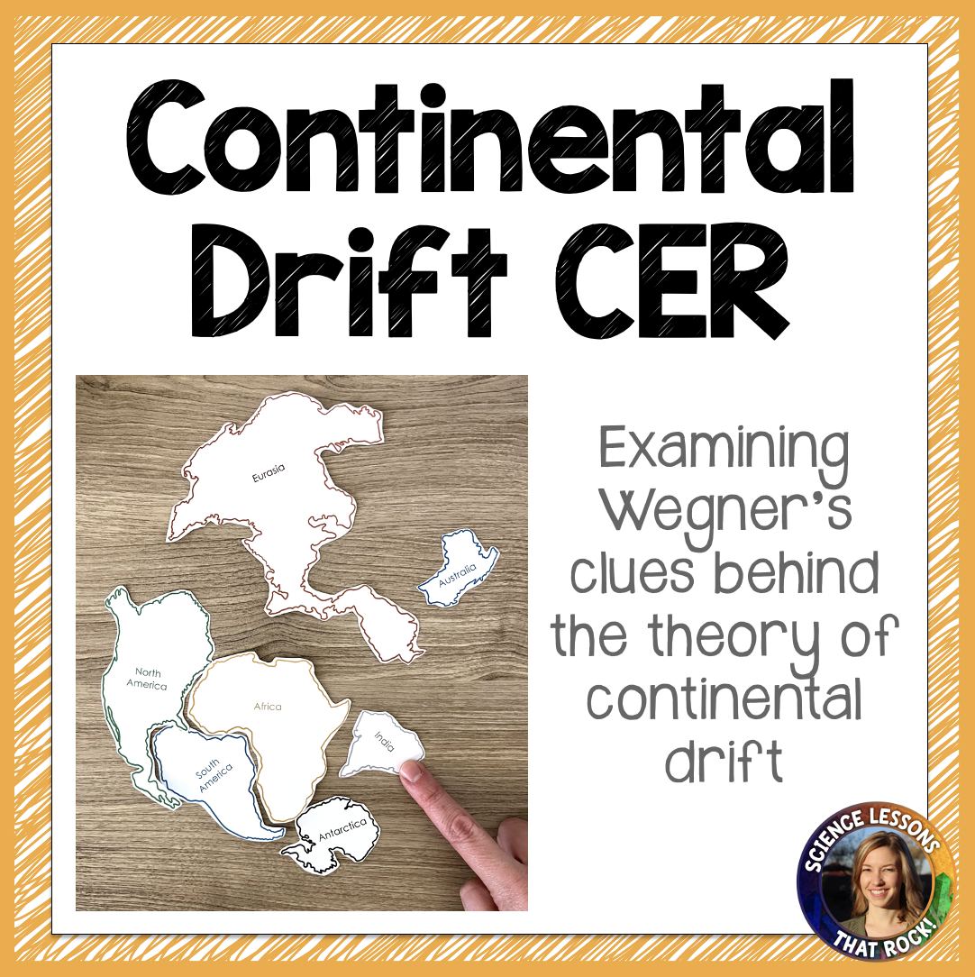 Continental Drift CER Activity - Store - Science Lessons That Rock