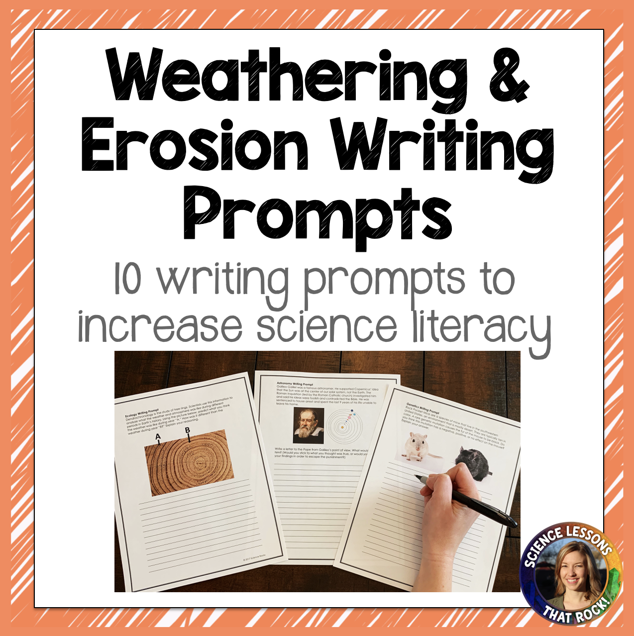 Weathering and Erosion Writing Prompts - Store - Science Lessons That Rock