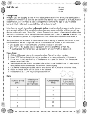 Half Life Lab - Store - Science Lessons That Rock
