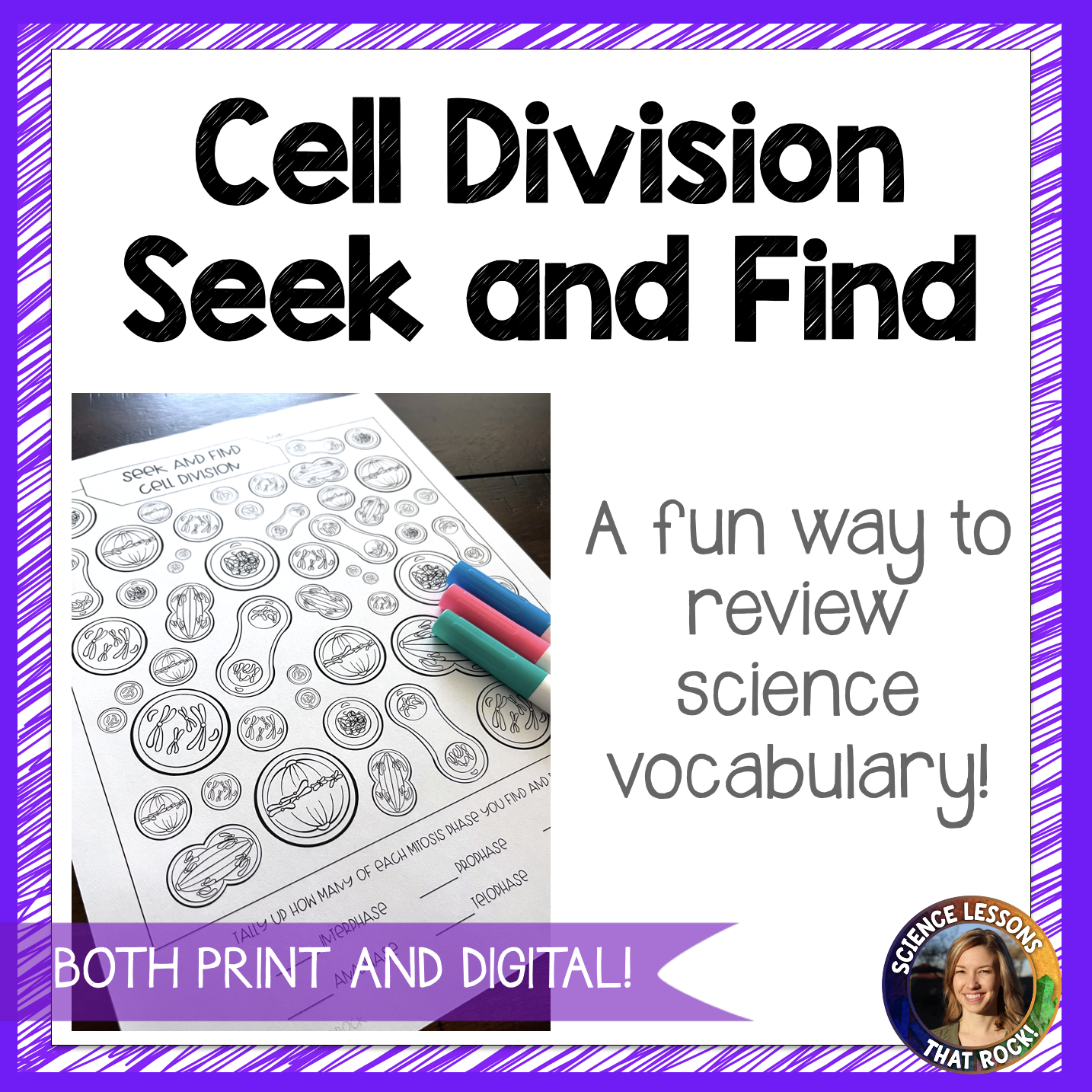 Mitosis Cell Division Seek and Find - Store - Science Lessons That Rock