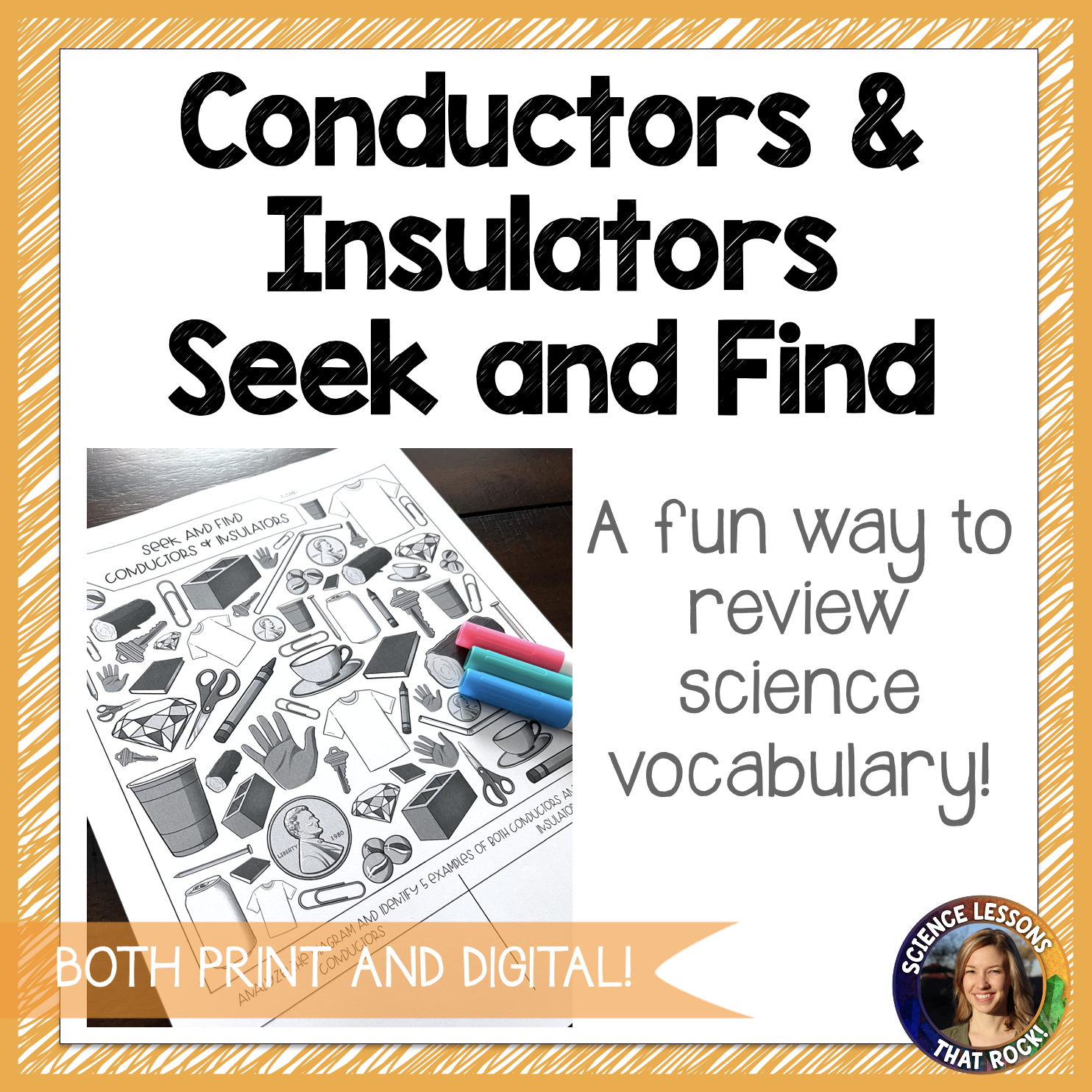 Conductors and Insulators Seek and Find - Store - Science Lessons That Rock