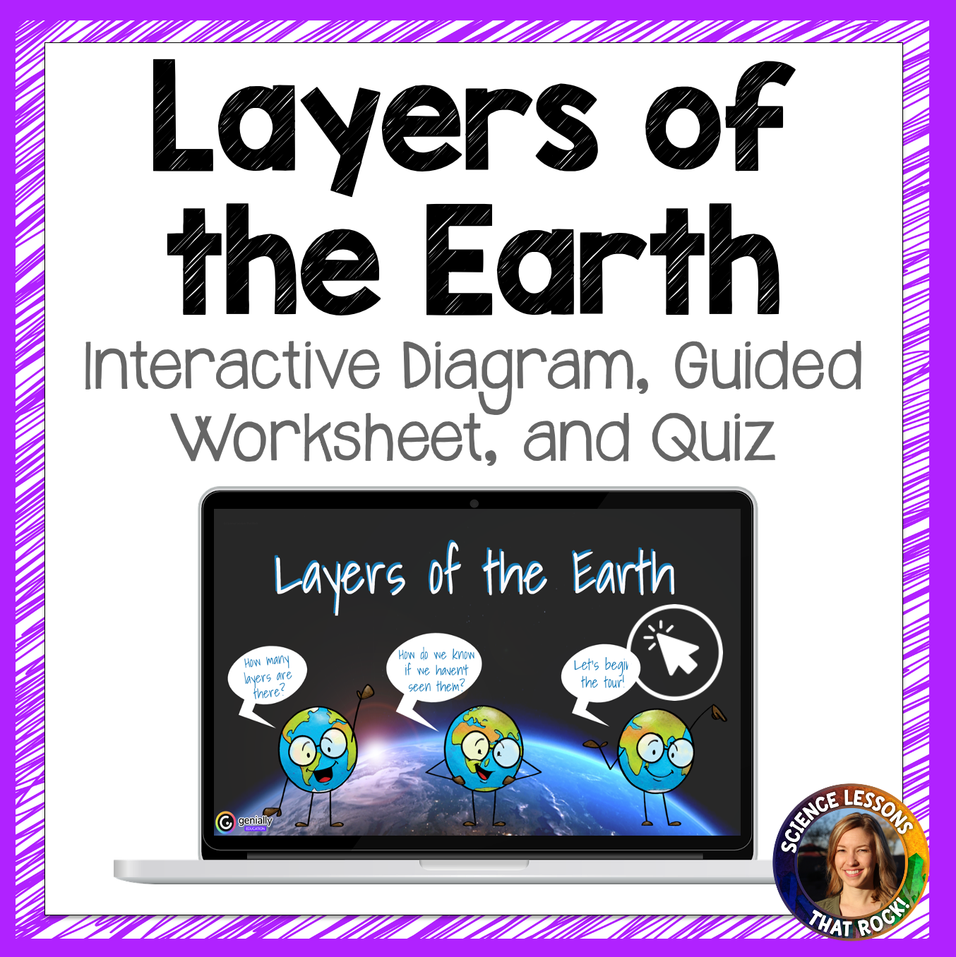 Layers of the Earth Interactive Diagram - Store - Science Lessons That Rock