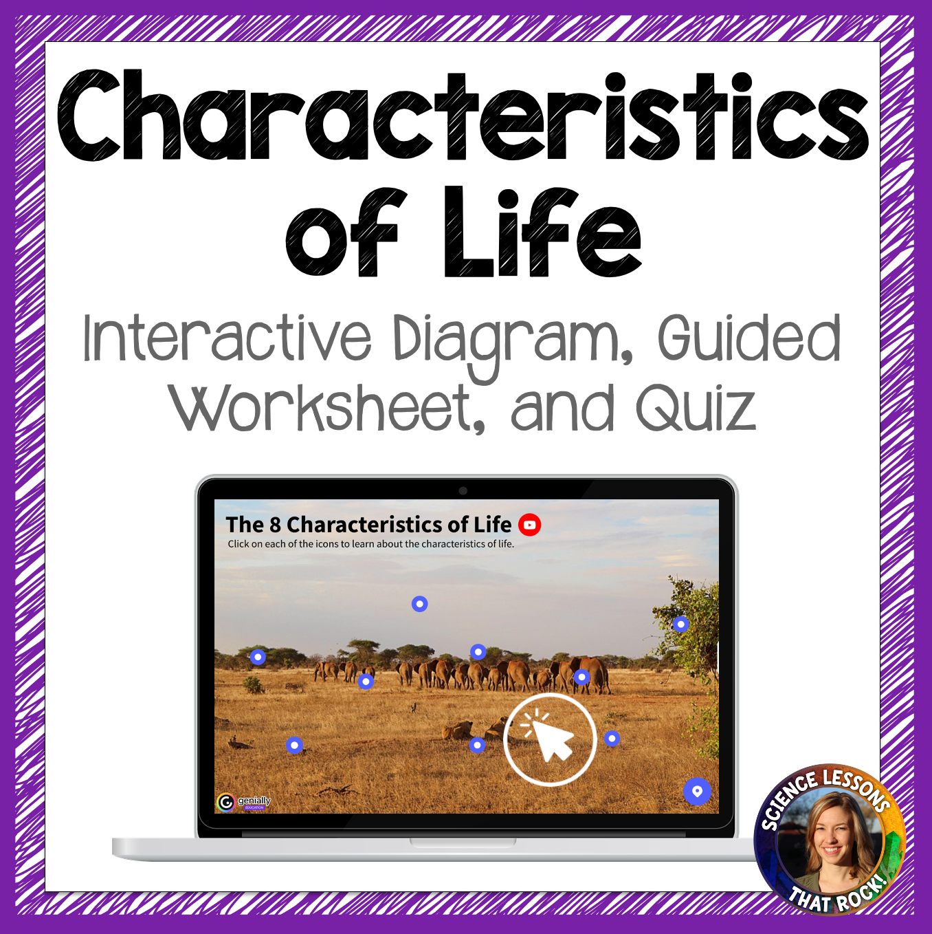 Characteristics of Life Interactive Diagram - Store - Science Lessons ...