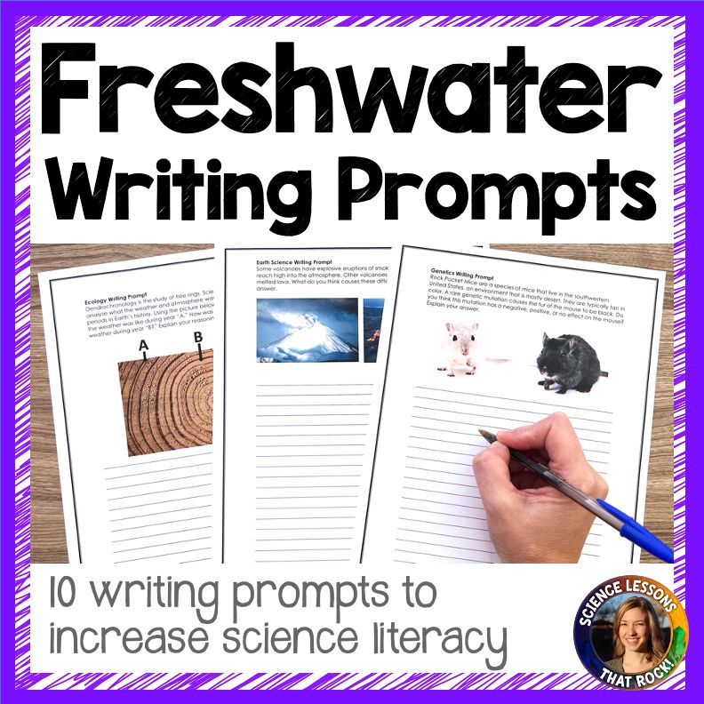 Freshwater Writing Prompts - Store - Science Lessons That Rock