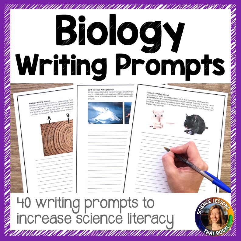 Biology Writing Prompt Bundle - Store - Science Lessons That Rock