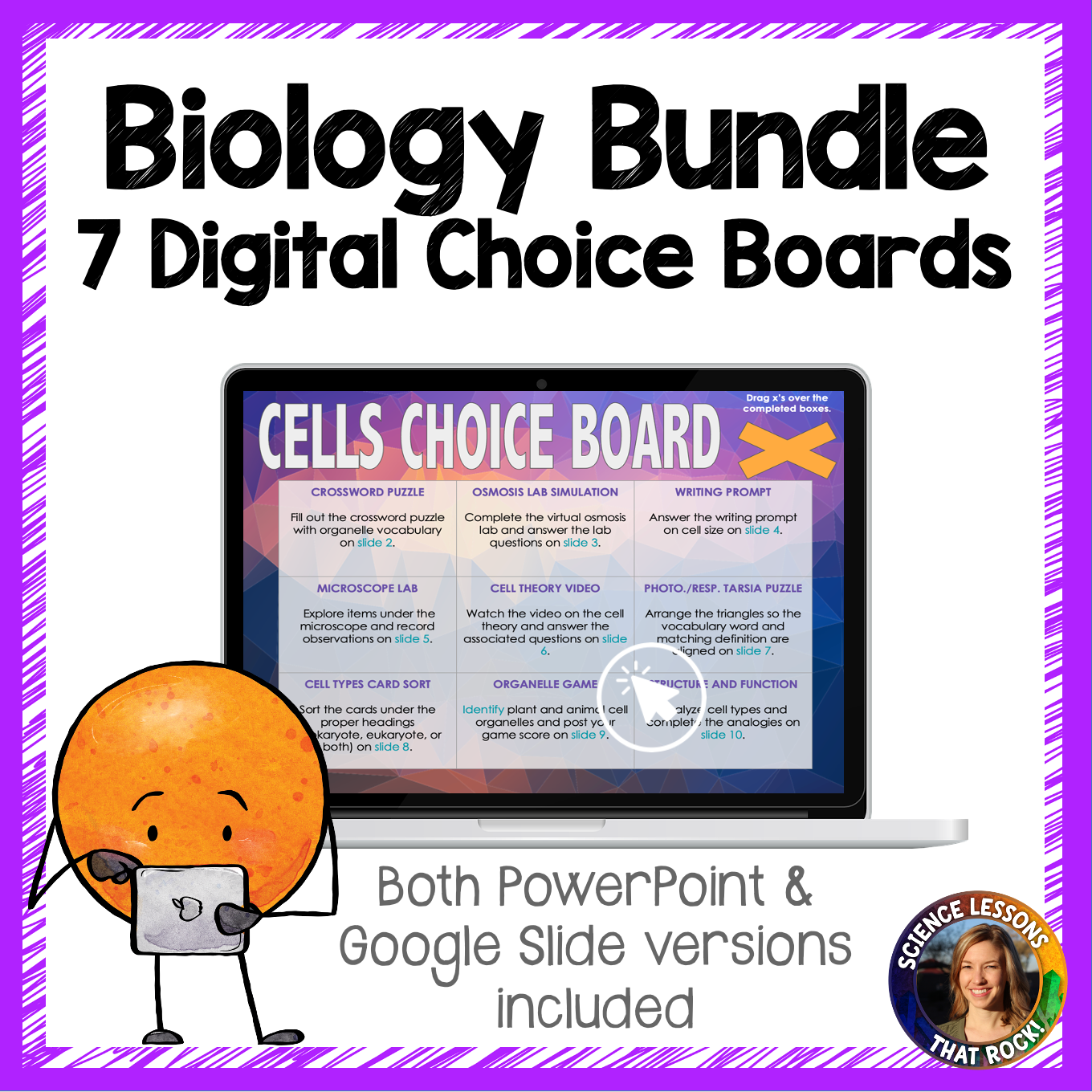 Biology Digital Choice Board Bundle - Store - Science Lessons That Rock