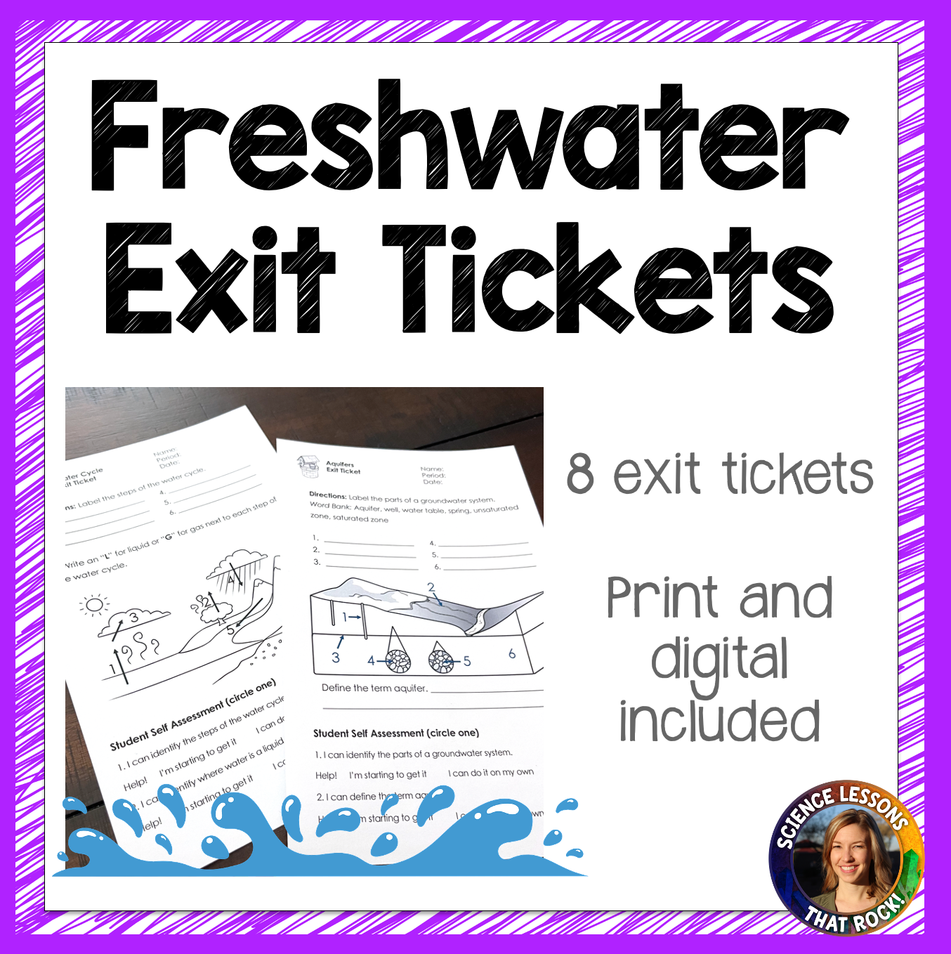 Freshwater Exit Tickets - Store - Science Lessons That Rock