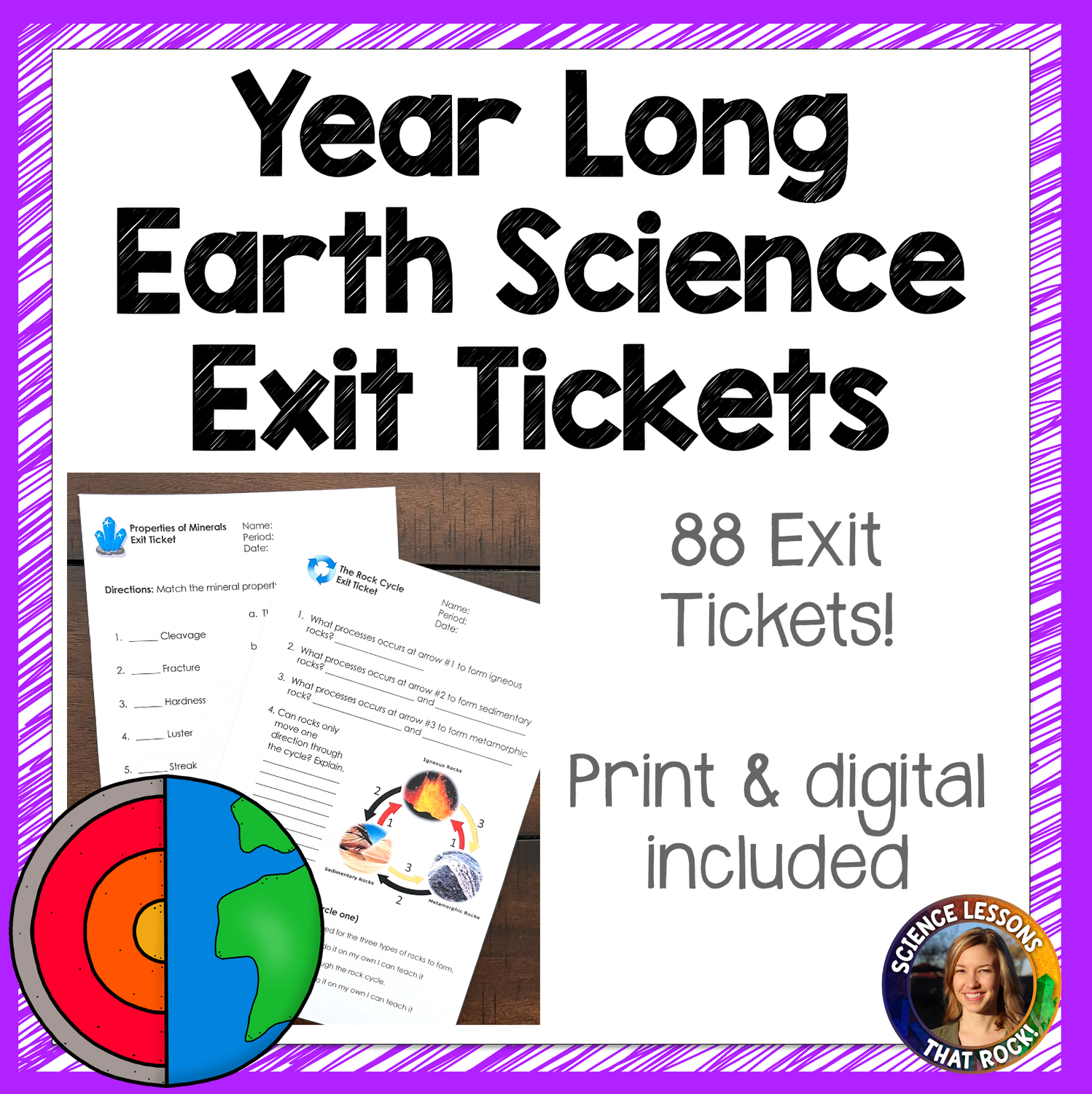 Earth Science Exit Ticket Bundle - Store - Science Lessons That Rock