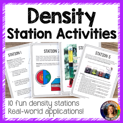 Density Station Activities - Store - Science Lessons That Rock