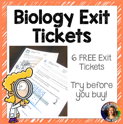 Biology Exit Ticket Sampler - Store - Science Lessons That Rock