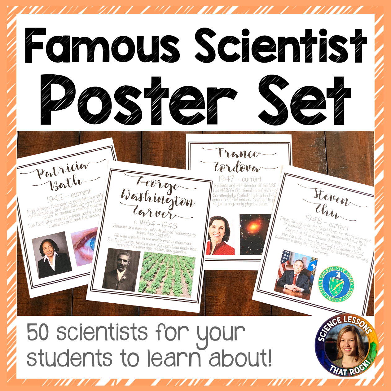 Famous Scientist Posters - Store - Science Lessons That Rock