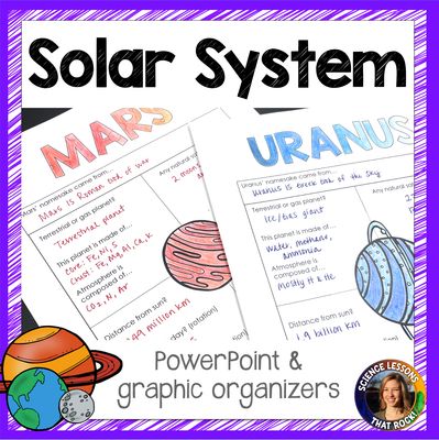 Solar System and Planets Lesson and Graphic Organizers - Store ...