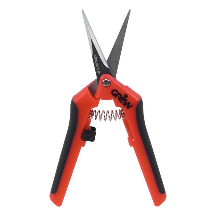 Grow1 Trimming Shears Curved Blade Scissors Orange