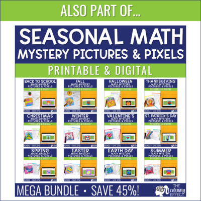 Summer Math Mystery Pictures and Pixel Art BUNDLE • Shop • The Learning ...
