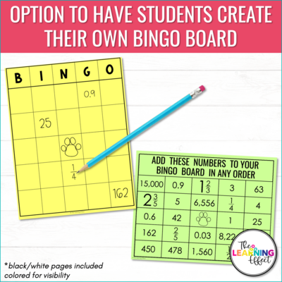 4th Grade Math Review Bingo Game | Test Prep Activity