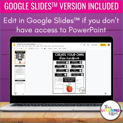 Editable Classroom Parent Handbook Templates | Printable and Digital ...