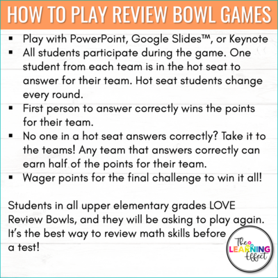 3rd Grade Math Review #2 Game Show | End of Year Test Prep Activity