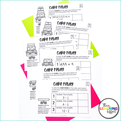 End of the Year Math Game for 4th Grade | Relay Review Test Prep ...