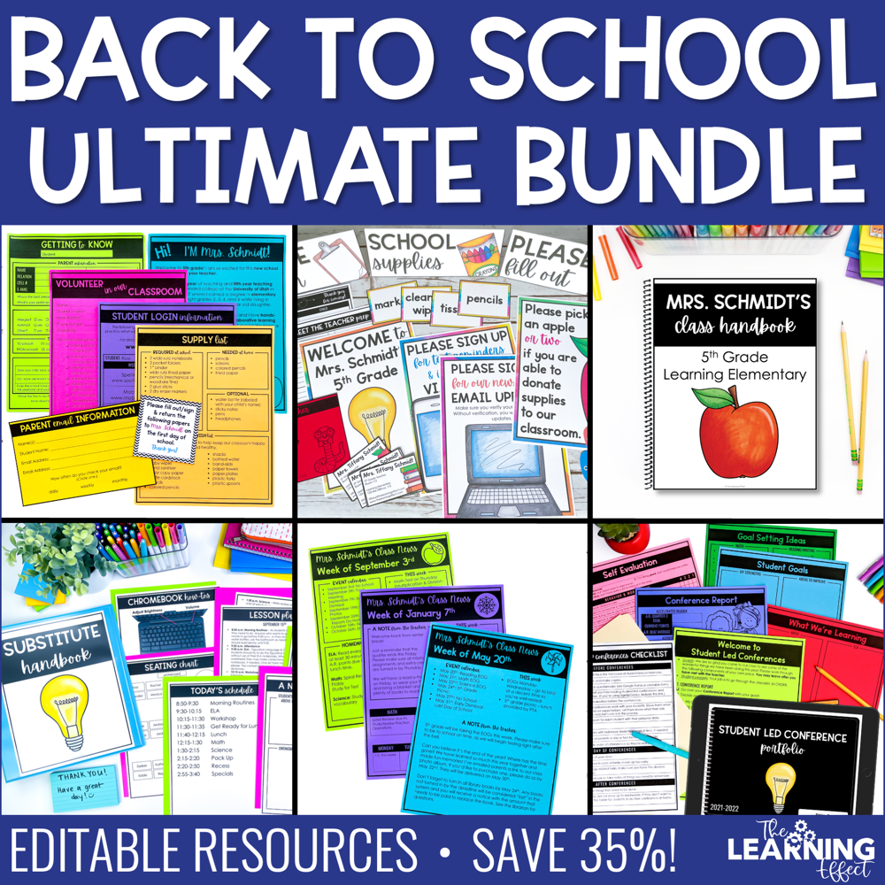 Back to School Forms, Printables, Templates BUNDLE • Shop • The ...