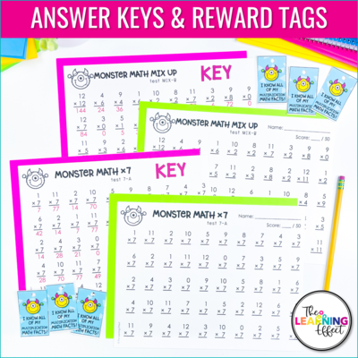 Multiplication Timed Tests | Math Facts Fluency Worksheets